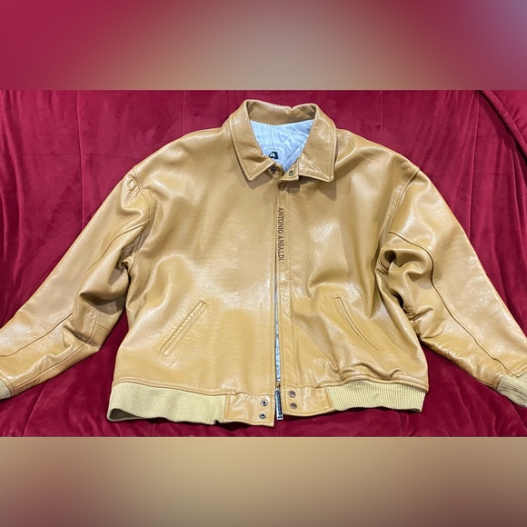 antonio ansaldi boston | Jackets & Coats | Antonio Ansaldi Boston Tan ...